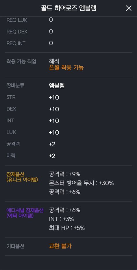 똥블렘 밑잠 유니크까진 화에큐 던질만한가요 메이플스토리 에펨코리아