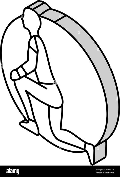 Mobility Training Occupational Therapist Isometric Icon Vector Illustration Stock Vector Image