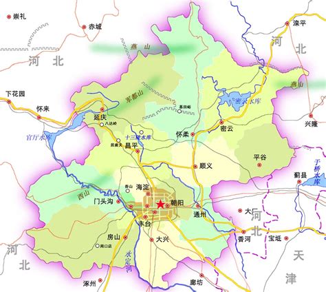北京市行政区划地图北京地图库