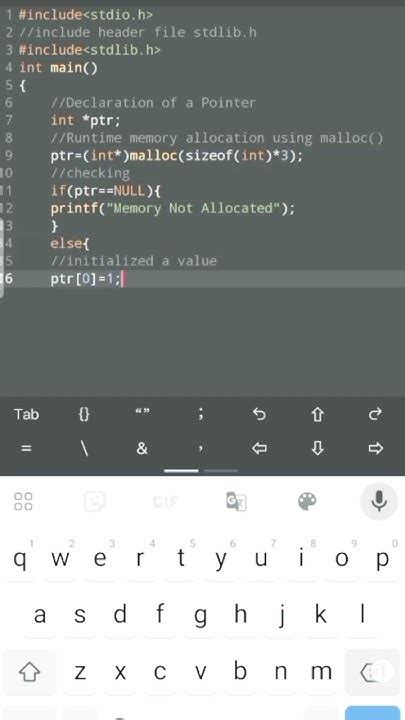 Dynamic Memory Allocation In Pointer Coding Youtube
