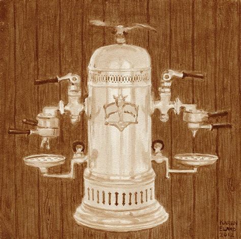 Coffee Art Victoria Arduino Espresso Machine Painted Using Only Coffee Espresso S