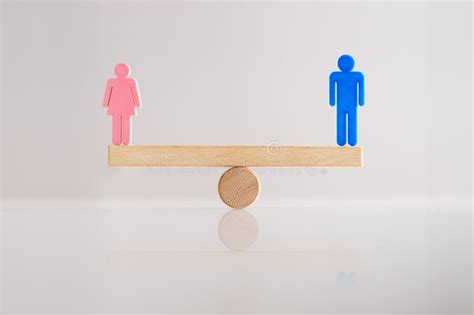 Equal Gender Seesaw Balance Stock Photo Image Of Equilibrium Figure
