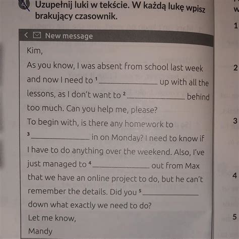 Pomocy Daje naj Uzupełnij luki w tekście W każdą lukę wpisz