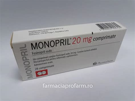 Monopril 20 Mg X 28 Compr 20mg Bristol Myers Squibb Medicament
