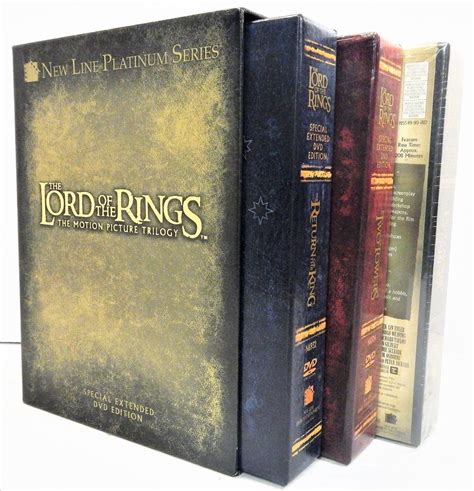 Lord Of The Rings Motion Picture Trilogy 2004 12 Disc Dvd Set Extended
