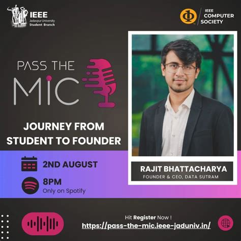 Ieee Jadavpur University Official On Linkedin Its Him He Is Here Ieee Jusb Has A Very