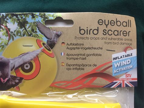 Bird Scarer Wind Operated Inflatable Eye Ball Design Deters Pidgeons
