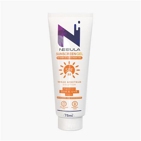 Nebula Sunscreen Gel Spf 50 Nebula Cosmeceuticals