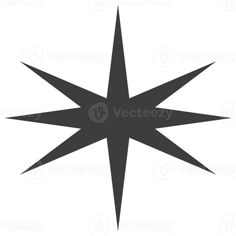 Star And Twinkle Icon Black Starburst Design And Sparkle Symbol Png