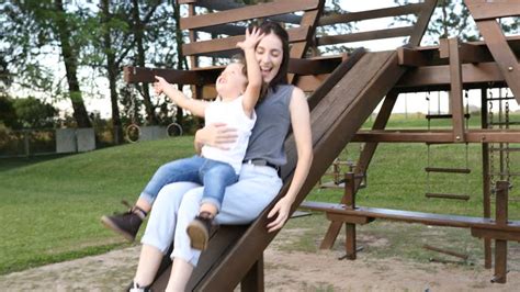 487 Mother Son Slide Stock Videos Footage And 4k Video Clips Getty Images