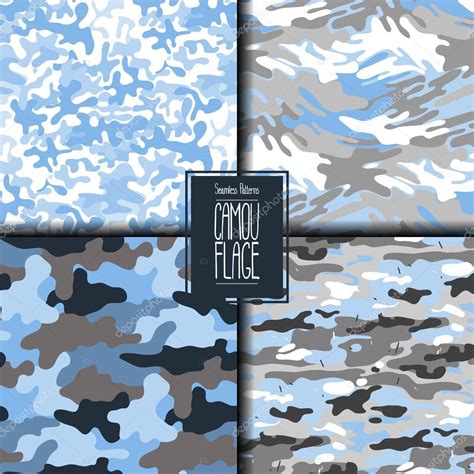 Abstract Camouflage Pattern Set — Stock Vector © Homunkulus28 126823384