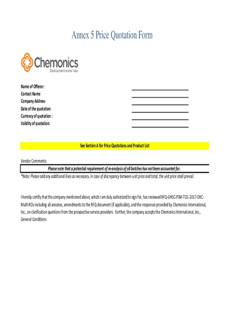 Fillable Online Validity Of Quotation Fax Email Print Pdffiller