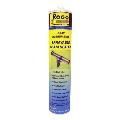 Sprayable Seam Sealer Gray Rogo Fastener Co Inc