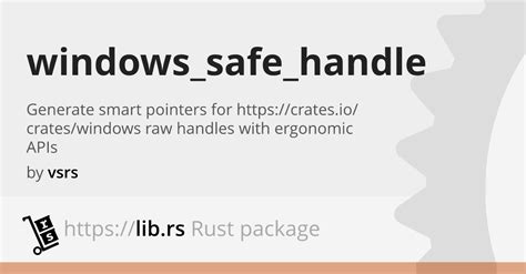 Windows Safe Handle Rust Api Windows Lib Rs
