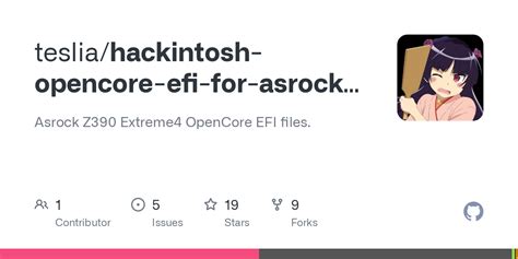 GitHub Teslia Hackintosh Opencore Efi For Asrock Z Extreme Asrock Z Extreme OpenCore