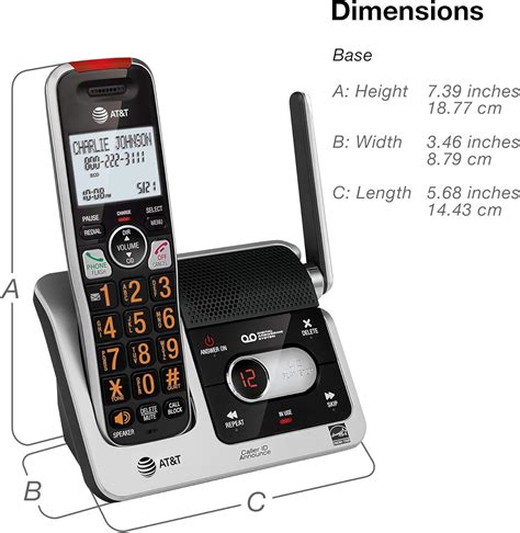 Buy Atandt Bl102 2 Dect 6 0 2 Handset Cordless Phone For Home With