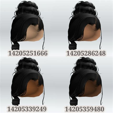 𝐑oblox 𝐇air 𝐂odes 𝐈n 𝐁lack Black Hair Roblox Baddie Outfits Ideas