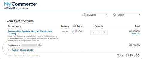 Off Aryson Sqlite Database Recovery Coupon Code