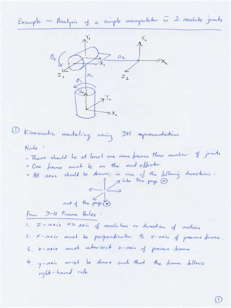 Jacobian Example Rr Manipulator Pdf