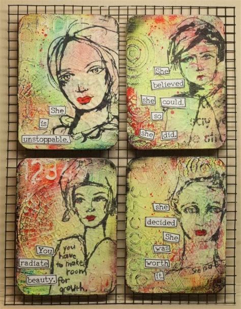 1000 Images About Art Journaling Faces On Pinterest
