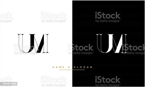 Ummu Huruf Abstrak Logo Monogram Ilustrasi Stok Unduh Gambar Sekarang