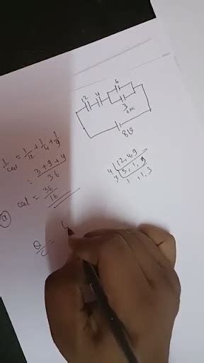 A Calculate The Net Capacitance In The Circuitb If The Charge On The