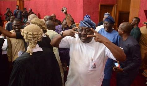 Pictorial Lawyers Supporters Celebrate Adelekes Victory At Appeal Court