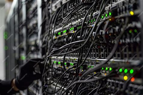 Close Up Of A Technician Connecting Server Rack Grounding Wires