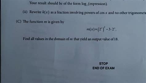 Your Result Should Be Of The Form Log 2 StudyX