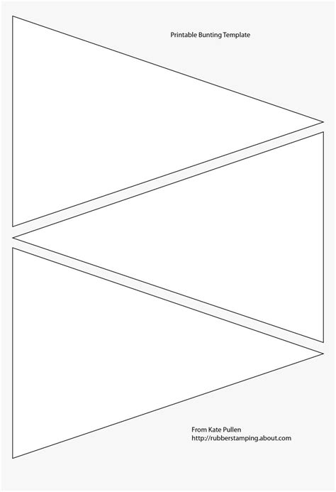 Triangle Pennant Banner Template Kaesg Blog