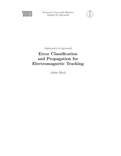 Error Classification And Propagation For Electromagnetic Tracking