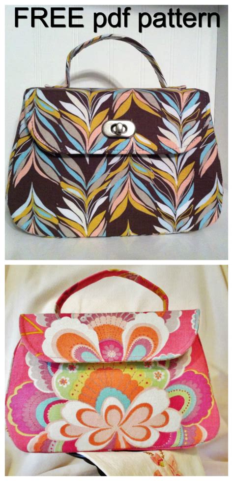 Mabel Vintage Handbag Free Sewing Pattern Sew Modern Bags