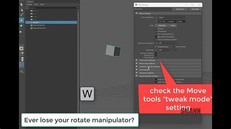 Is Your Rotate Tool Missing In Maya Youtube