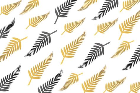 Premium Vector Colors Leafs Natural Pattern Background