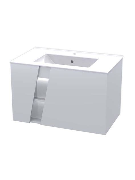 Topaz 800 Wall Hung Unit High Gloss White Casso Cabinets