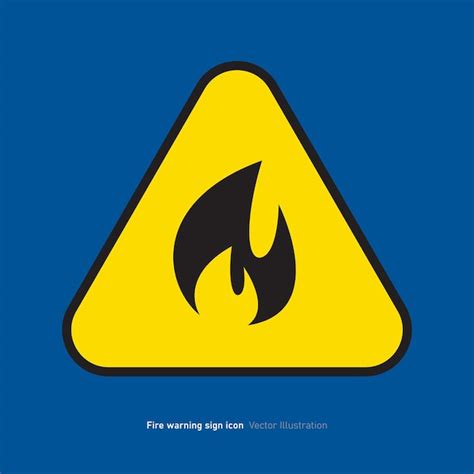 Premium Vector Danger Fire Risk Fire Icon Design Vector Illustration