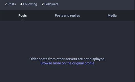 Bug After I Followed A New Account There Were No Posts Or Prompts · Issue 601 · Mastodon