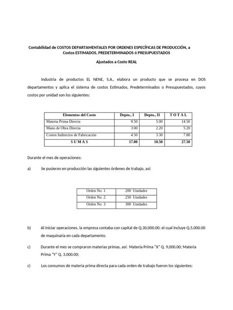Caso Practico Pdf Economias Business