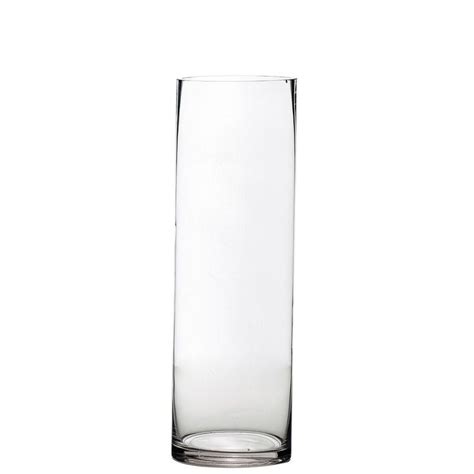 6 Pack Heavy Duty Clear Cylinder Glass Flower Vases 16 Tall Glass