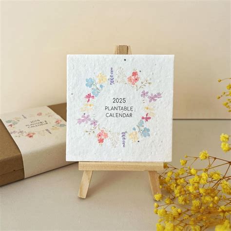 Plantable Seed Calendar From January To December Perfect Modern Greenery