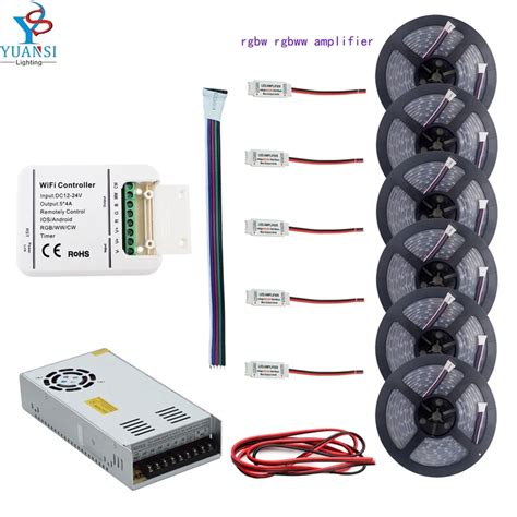 M M Rgbw Rgbww Colors In Led Led Strip Light Wifi Led Controller Rgbw Led Amplifier