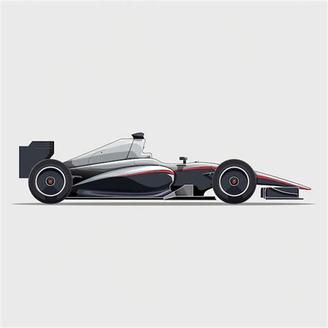 Power Hybrid White Background Single Side Racing Premium Ai Generated