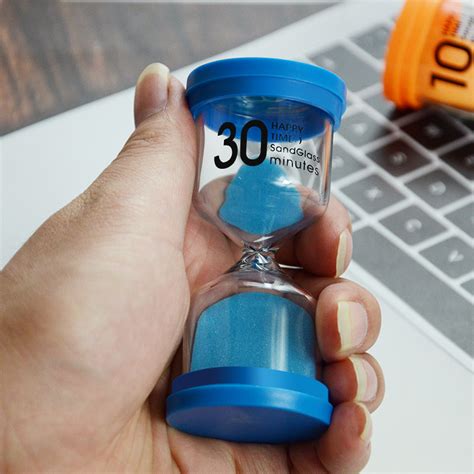 儿童沙漏计时器三分钟刷牙30分钟吃饭时间管理创意流沙瓶六一礼物虎窝淘