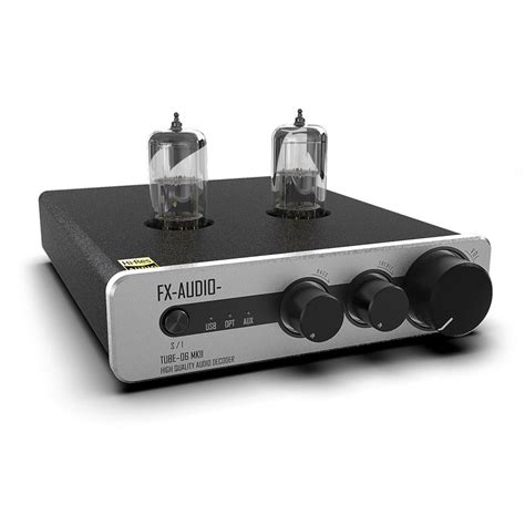 Fx Audio Tube 06 Mkii Tube Preamplifier 2x 6n3 Dac Es9018k2m Cm6642