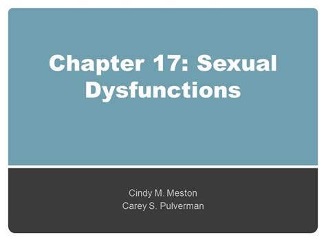 Sexual Dysfunction Ppt Factory Sale