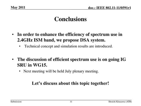 PPT DSA System For 2 4GHz ISM Band PowerPoint Presentation Free