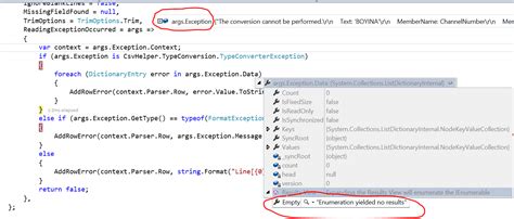 C How Handle Multiple Type Convertor Exception In Csvhelper Stack