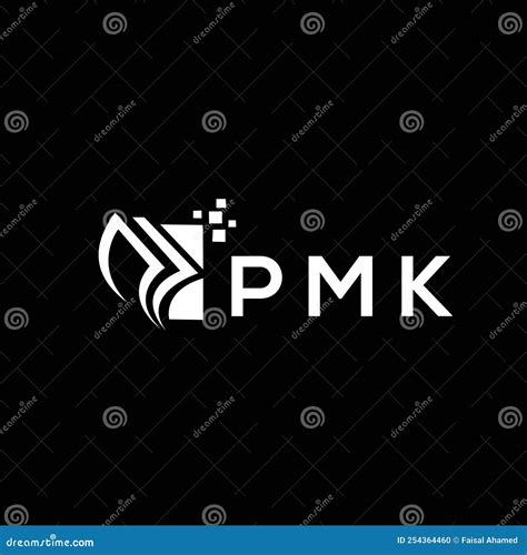 Pmk Credit Repair Accounting Logo Design On Black Background Pmk