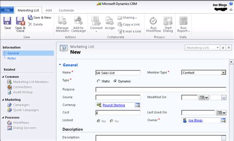 Tny Crm Microsoft Dynamics Crm 2011 New Features Dynamic Marketing List