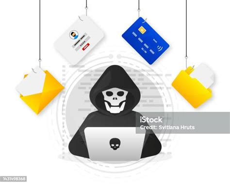 Hacker And Cyber Criminals Phishing Stealing Private Personal Data User